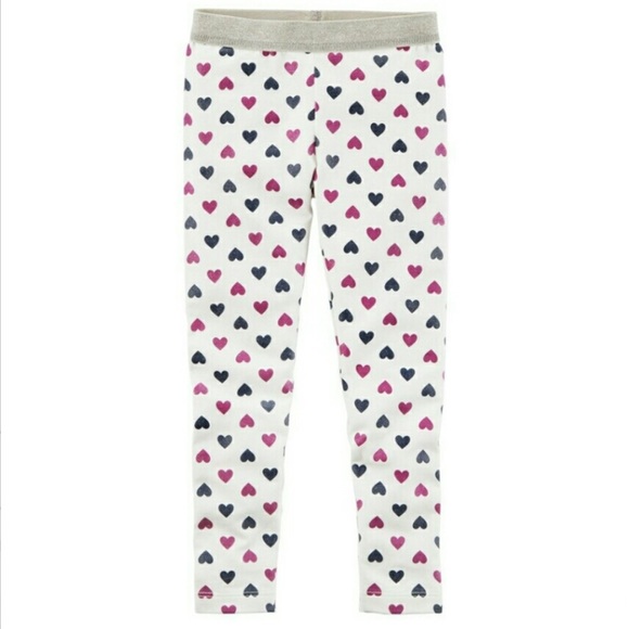 Carter's | Bottoms | Carters Heart Print Leggings | Poshmark